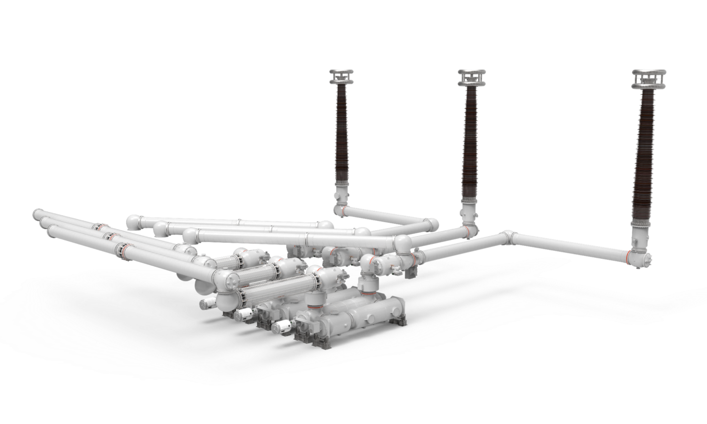 Gas-insulated switchgear ELK-4 up to 800 kV | Hitachi Energy